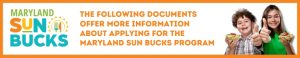SUN Bucks - Maryland Department of Human Services